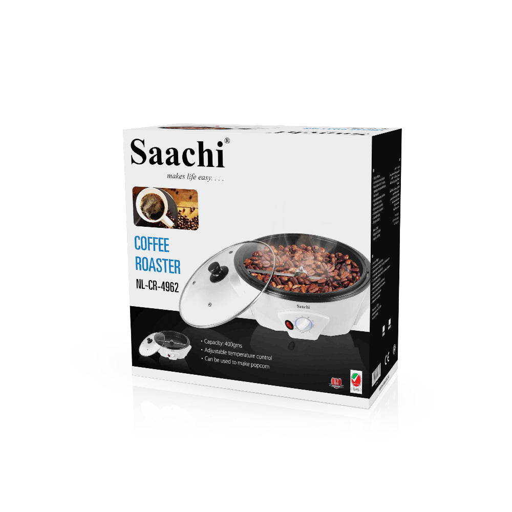 Saachi Coffee Roaster with a Die-Cast Roasting Pan NL-CR-4962-WH ...