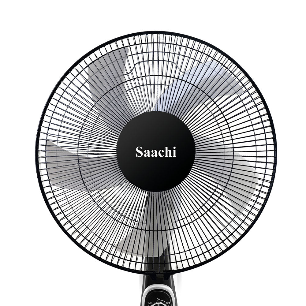 16-Inch Stand Fan with Powerful Copper Motor, Adjustable Height, 3-Spe ...